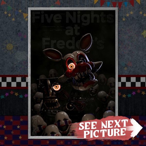 Five Nights at Freddy Paintings - Etsy