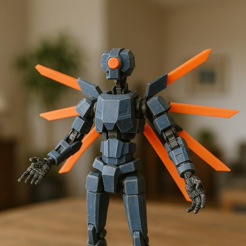 Ultrakill V1 3D Printed Action Figure – Black Robot Toy Inspired by Ultrakill – Collectible ...