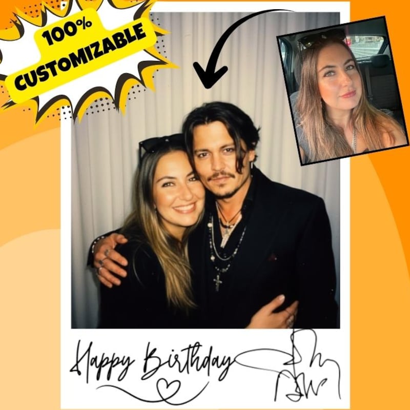 Jasmine Noreen and Johnny Depp - Etsy Australia