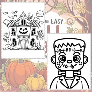 Fall Coloring Pages for Kids, Printable Autumn Coloring Book, Autumn ...