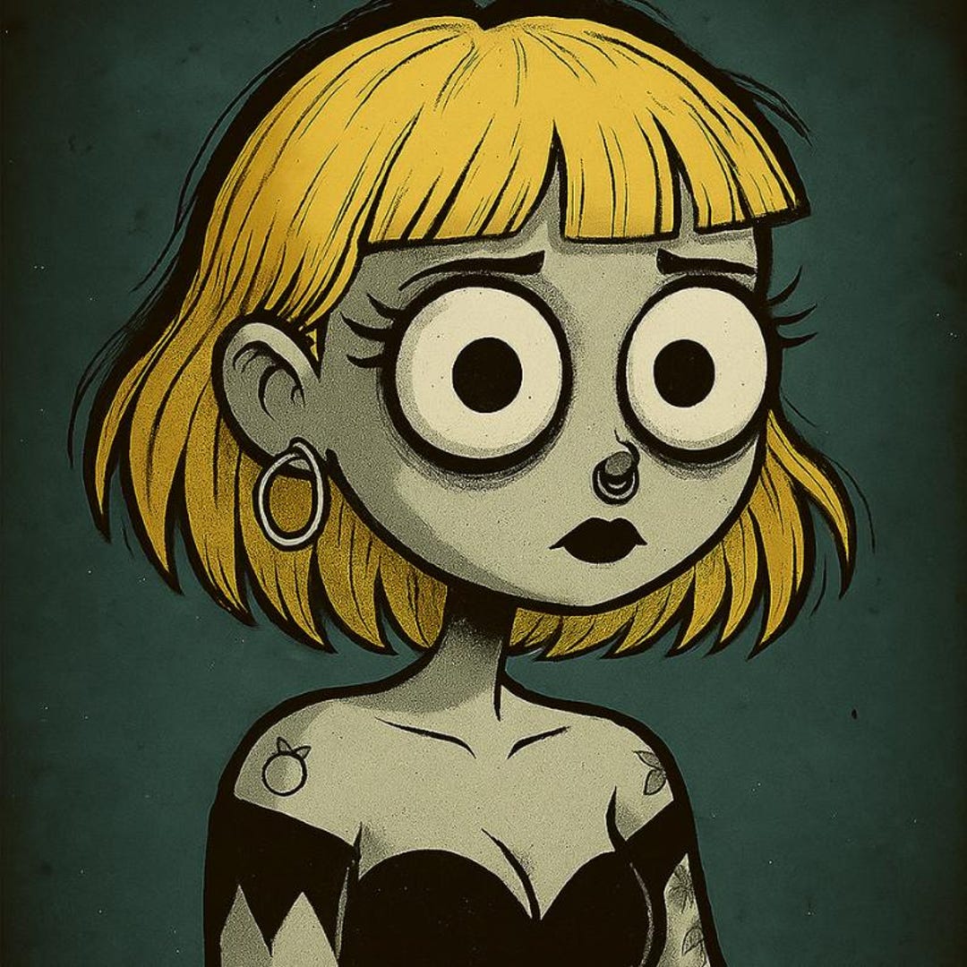 Custom Tim Burton Style Portrait: Gothic Home Decor, Halloween Portrait ...