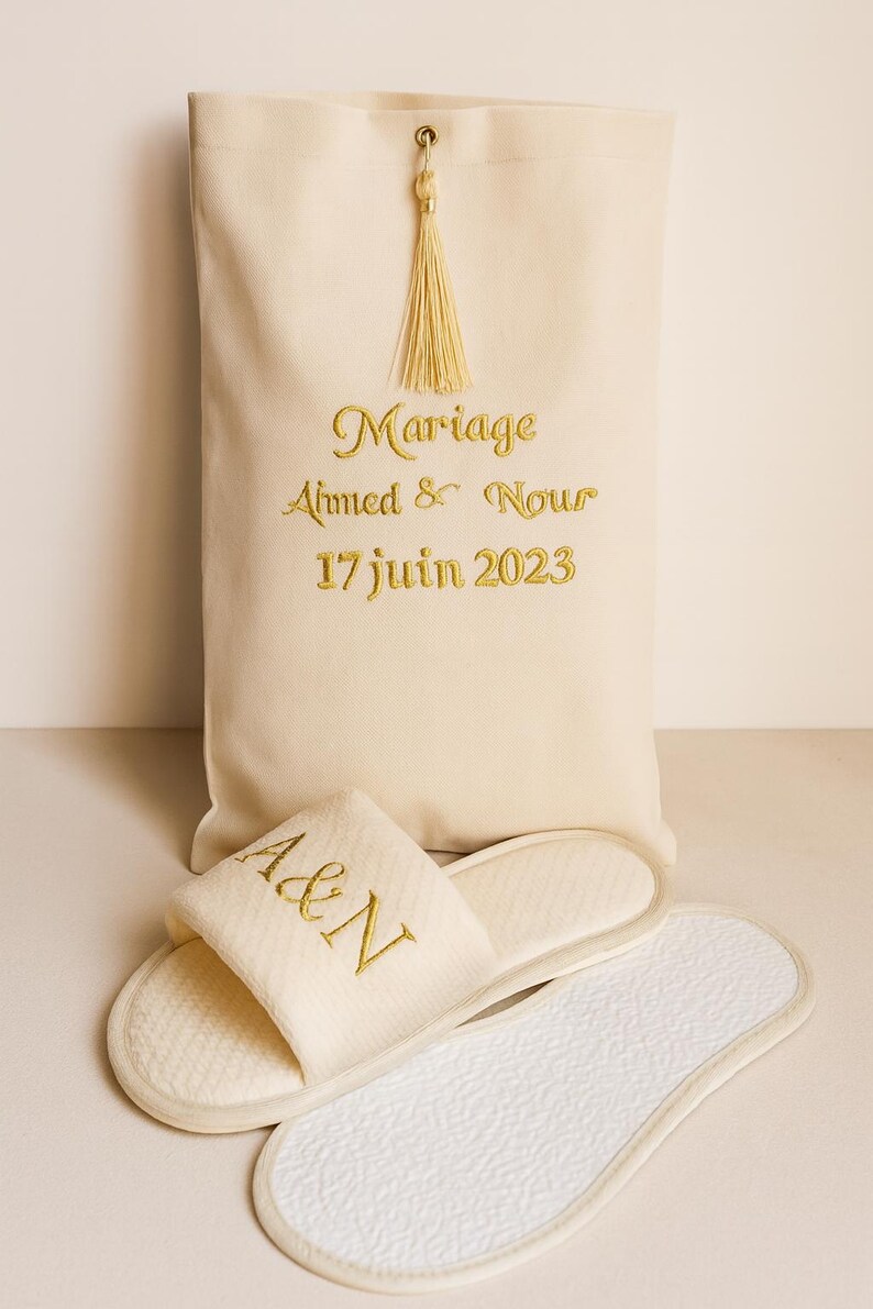 Personalized Spa Slippers – Wedding, Hammam, Guest Gift / Custom Spa ...
