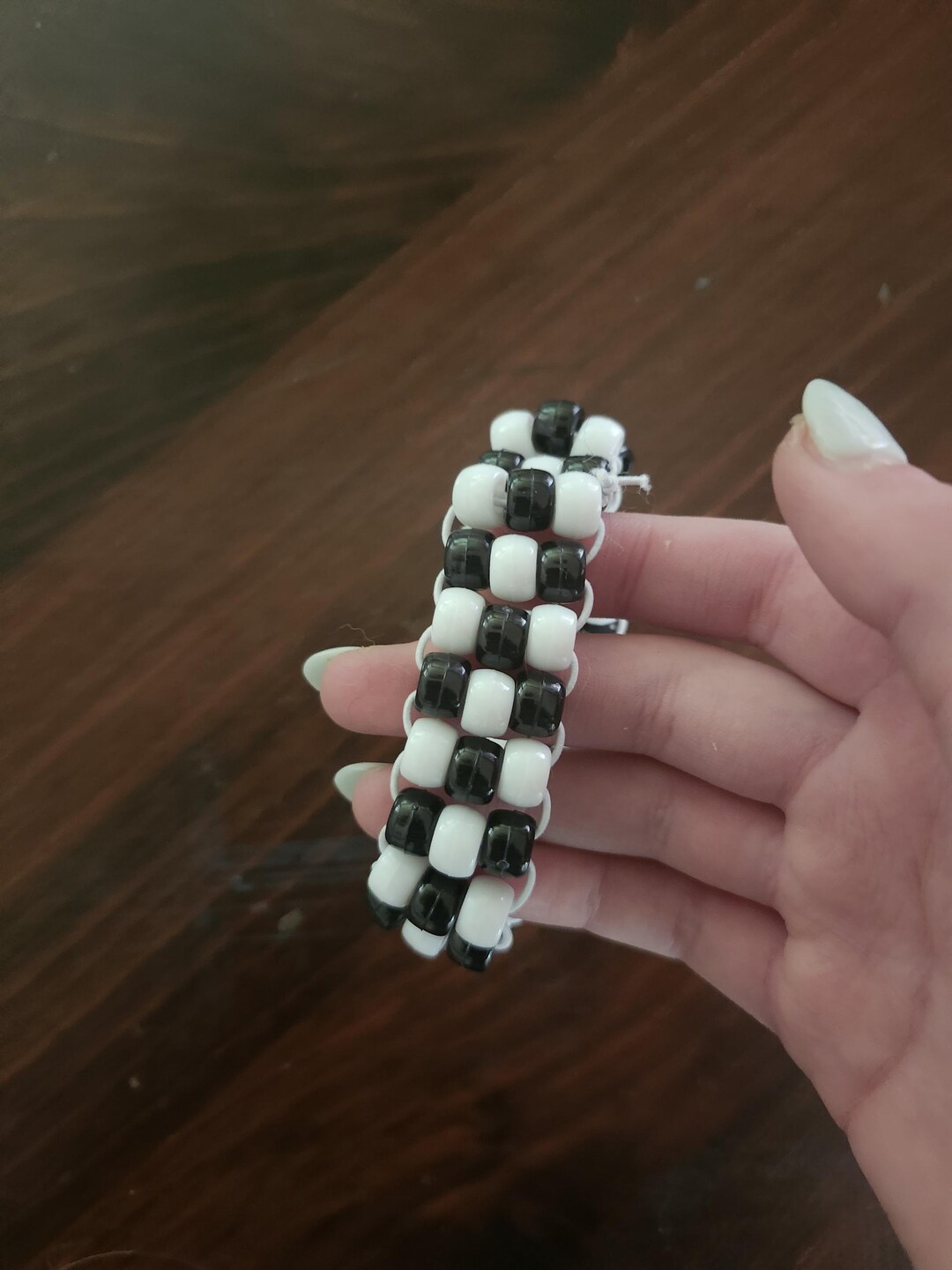 Checkered Kandi Ladder Cuff Bracelet - Etsy