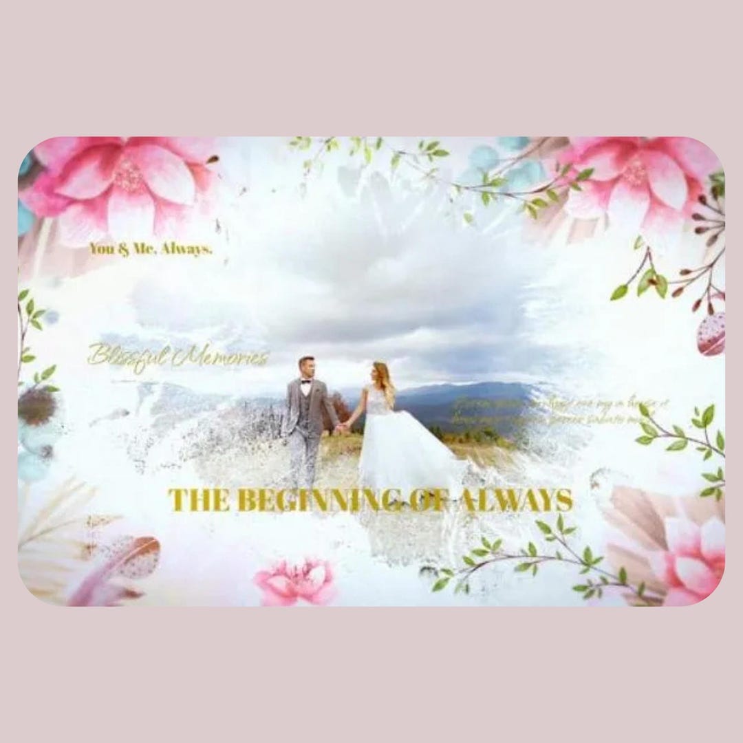 Wedding Slideshow After Effects Template Romantic Video Album Floral ...