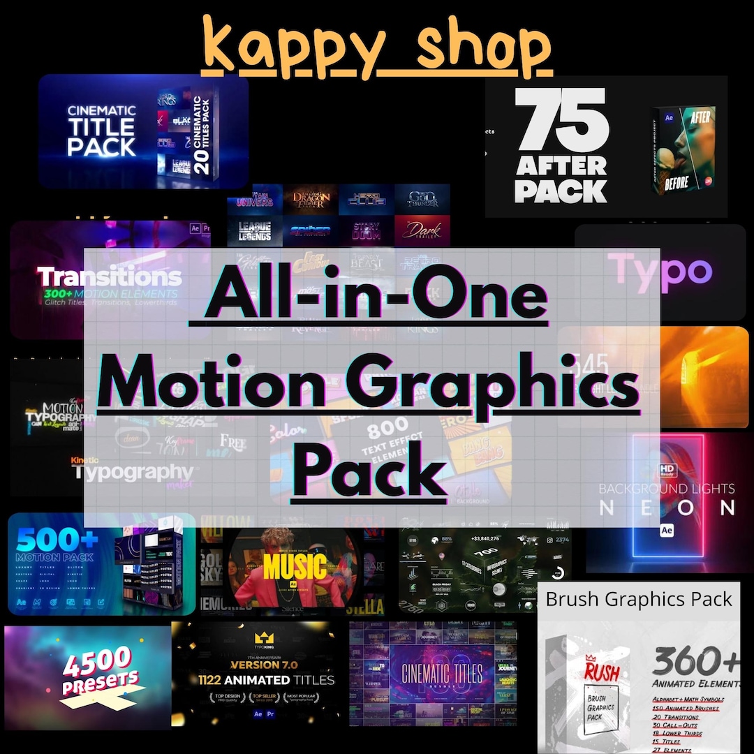 Ultimate After Effects Bundle | 16+ Motion Graphics Packs | Titles ...