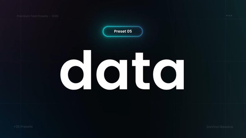 Text Elite Presets for Davinci Resolve - Etsy