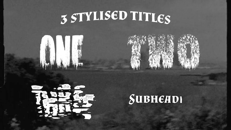 Monsters – Retro Horror Titles | Premiere Pro - Etsy
