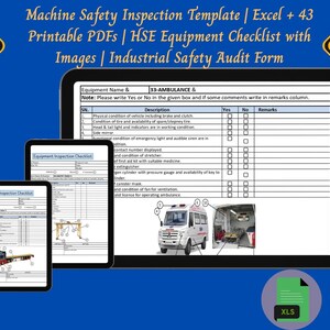 Hse,machine Safety Inspection Template | Excel + 43 Printable Pdfs ...