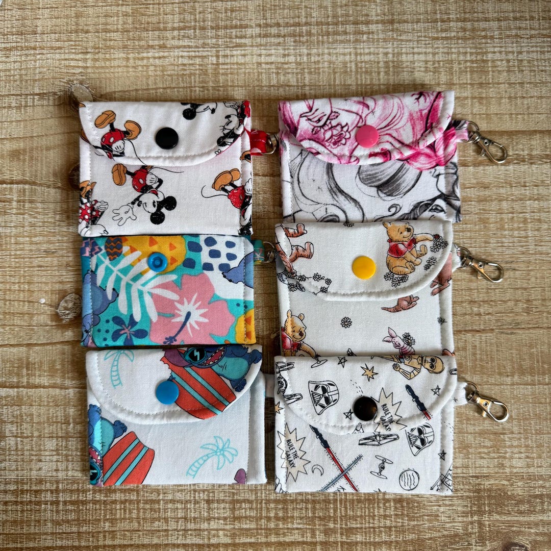 Hand Sewn Disney Airpods Pro Case- Fabric Pouch With Keychain Clip ...