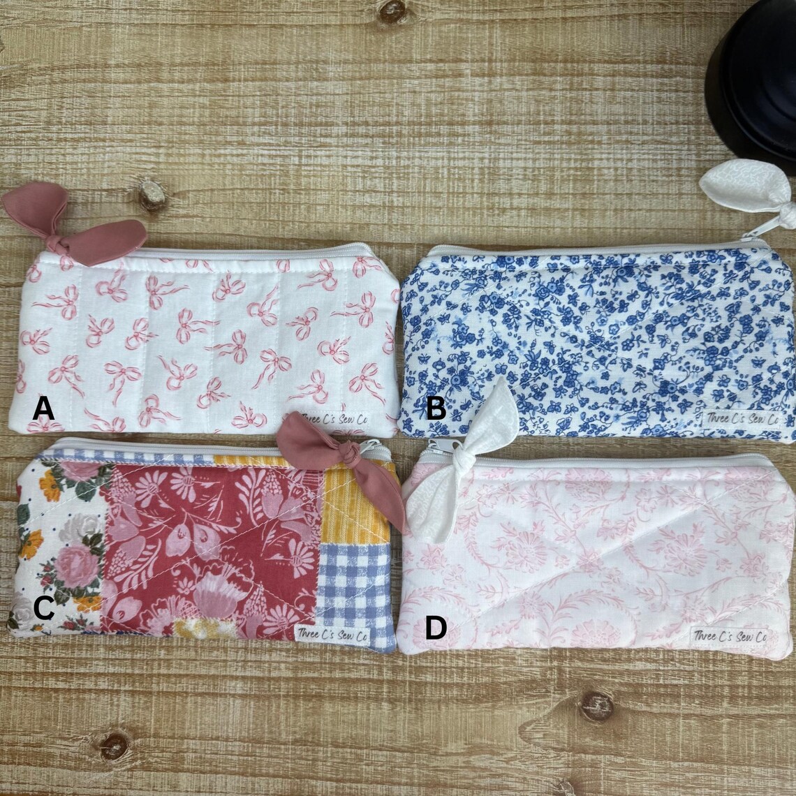 Handmade Fabric Case – Pencil Pouch or Sunglasses Holder – Zipper Pouch ...