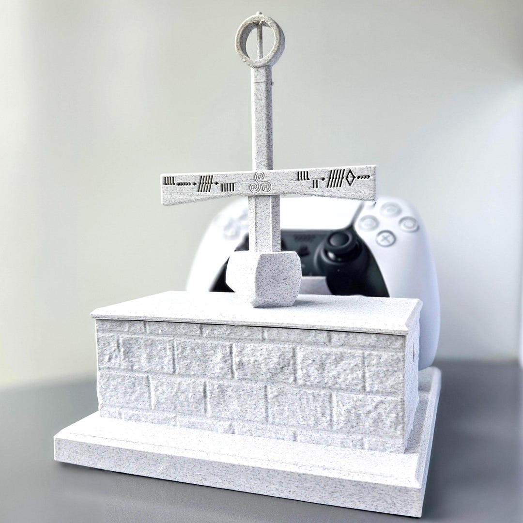 PS5 Controller Stand With Storage | Celtic Sword Tomb Holder for Xbox ...