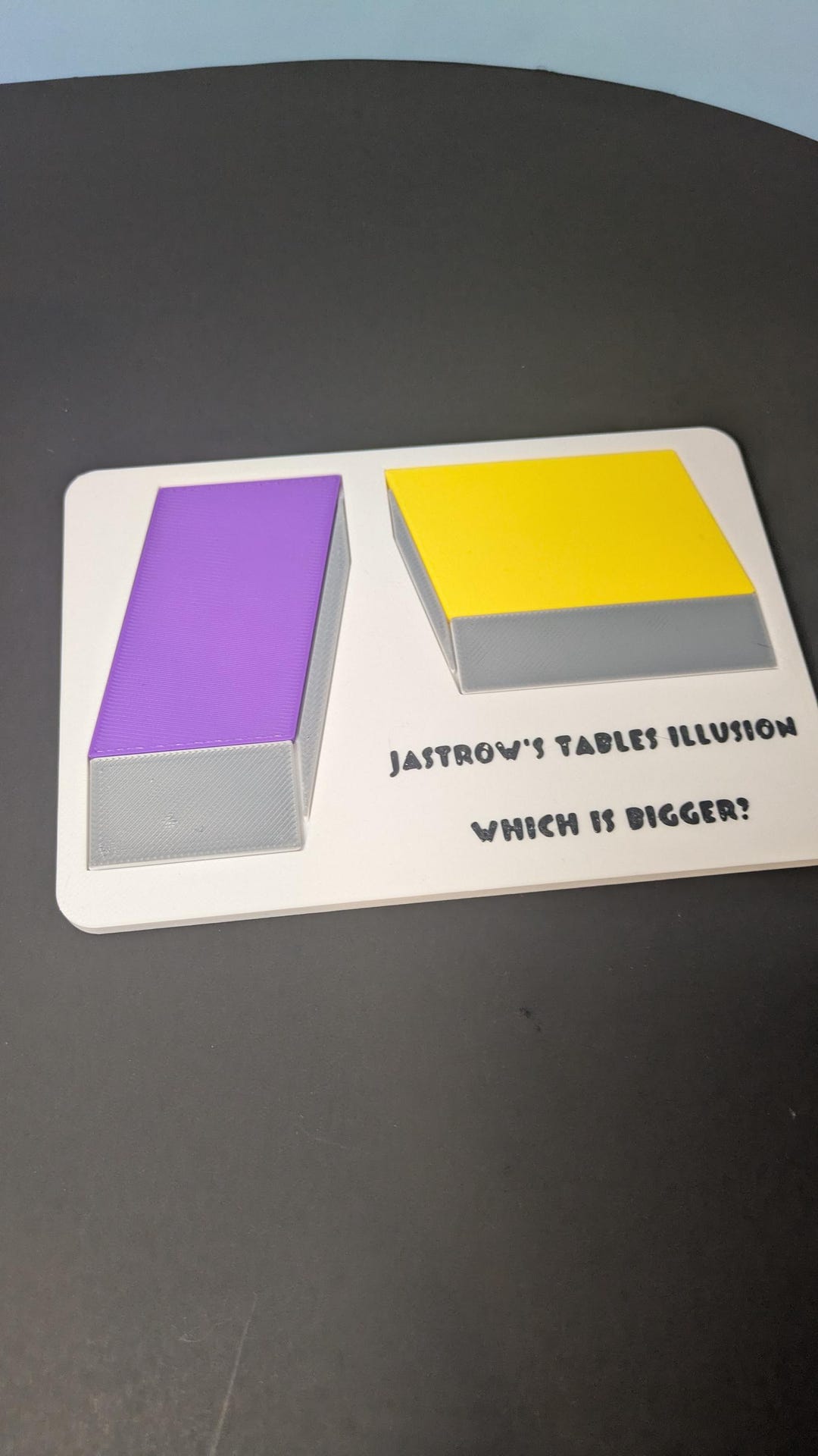 JASTROW'S Table Illusion 3D Printed Optical Illusion Puzzle – Science ...