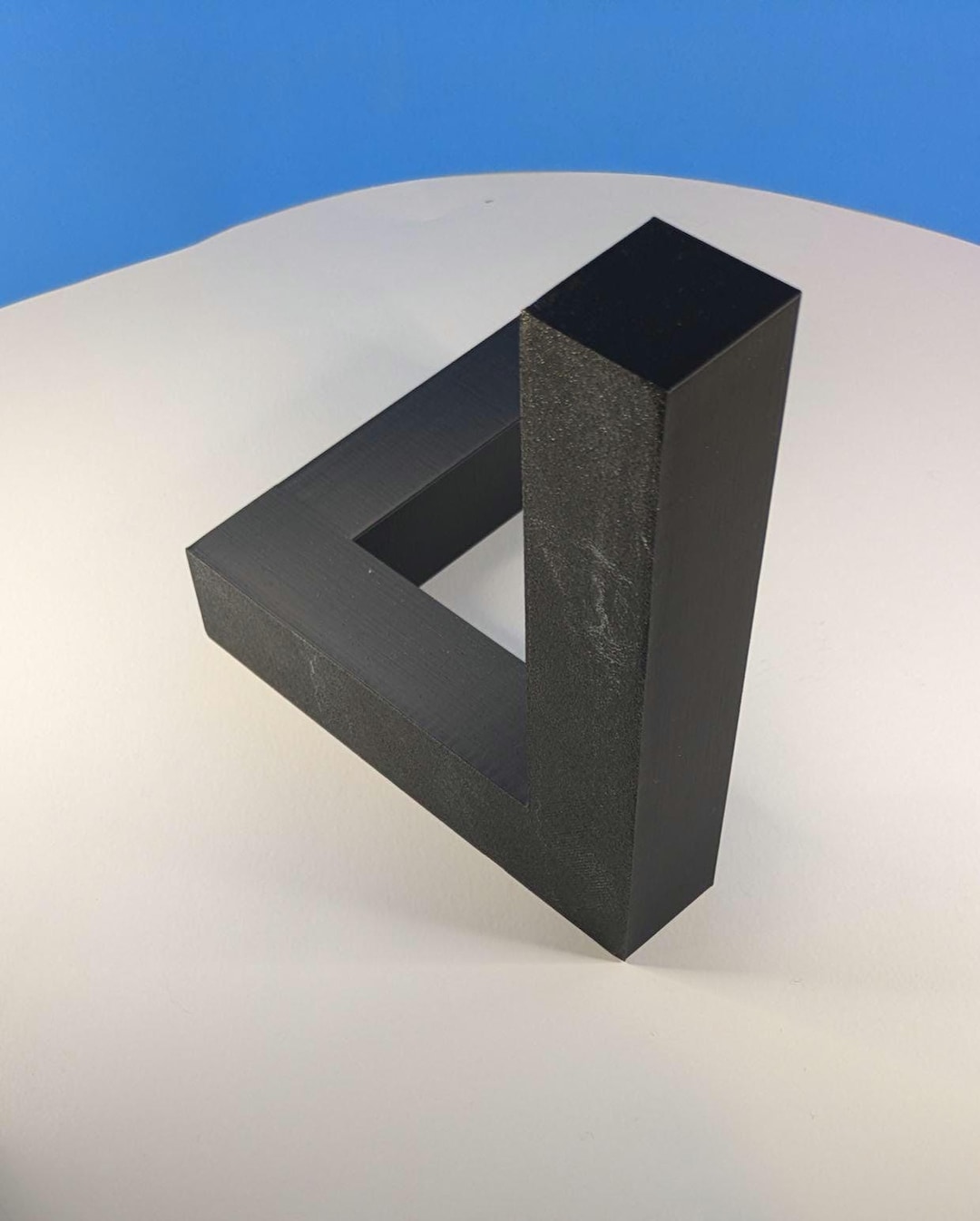 Penrose Triangle Optical Illusion (approximately 20cm X17.5cm X 16cm ...