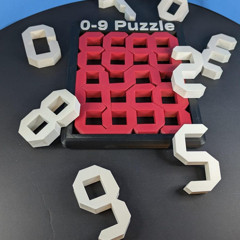 Numbers 0 9 Puzzle - Etsy