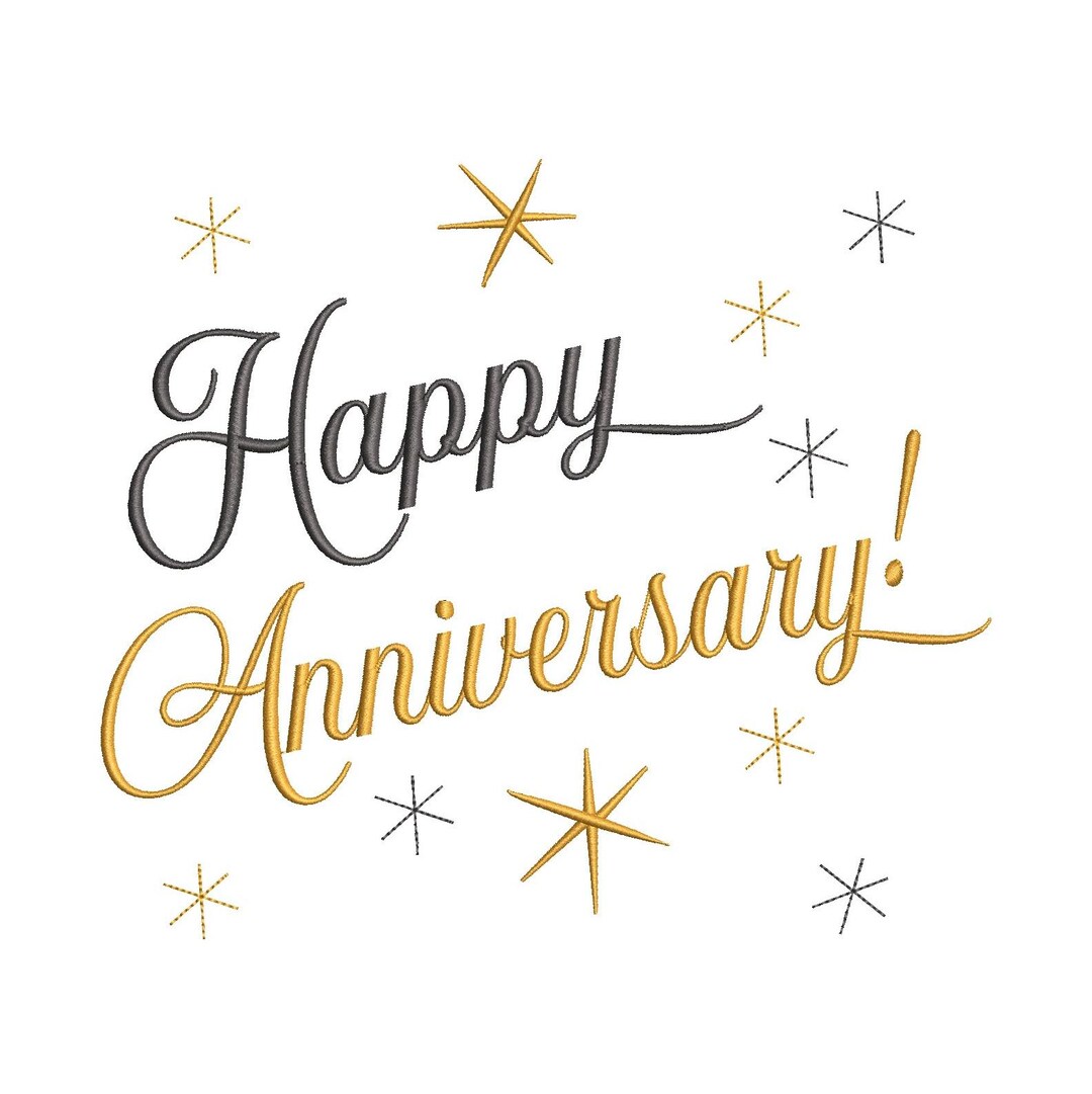 Happy Anniversary, Stars, Wedding Anniversary, Anniversary Design ...