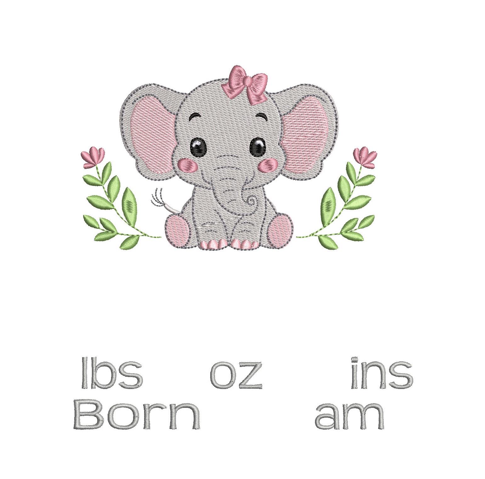 Baby Birth Template, Birth Stats, Baby Girl Announcement, Baby Shower ...