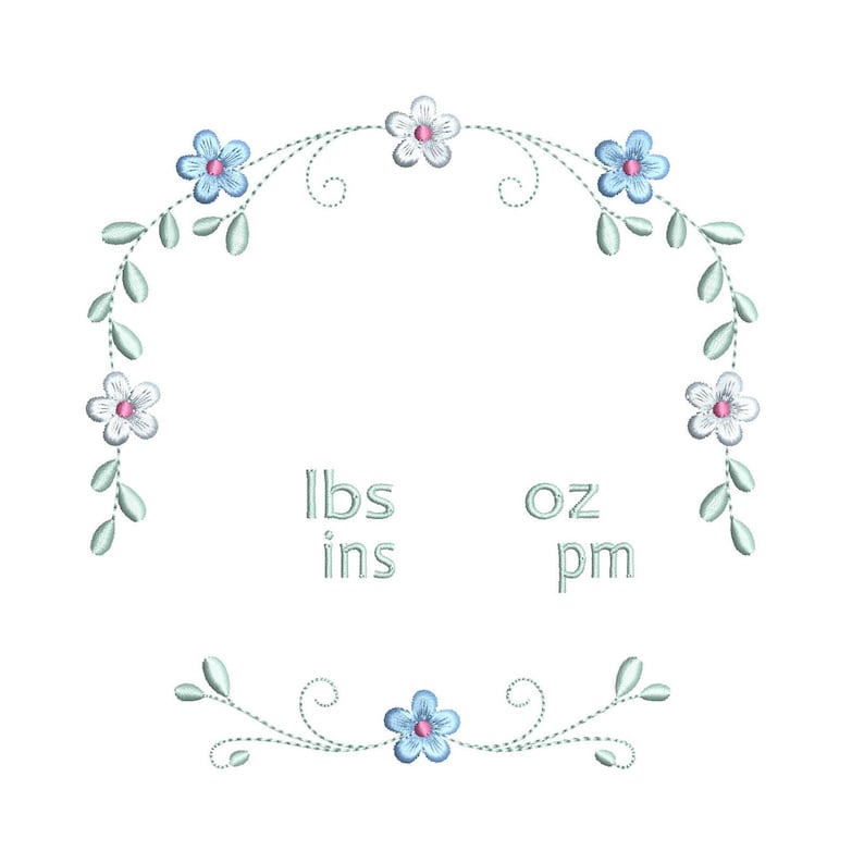 Baby Birth Template, Birth Stats, Baby Girl Announcement, Baby Shower ...