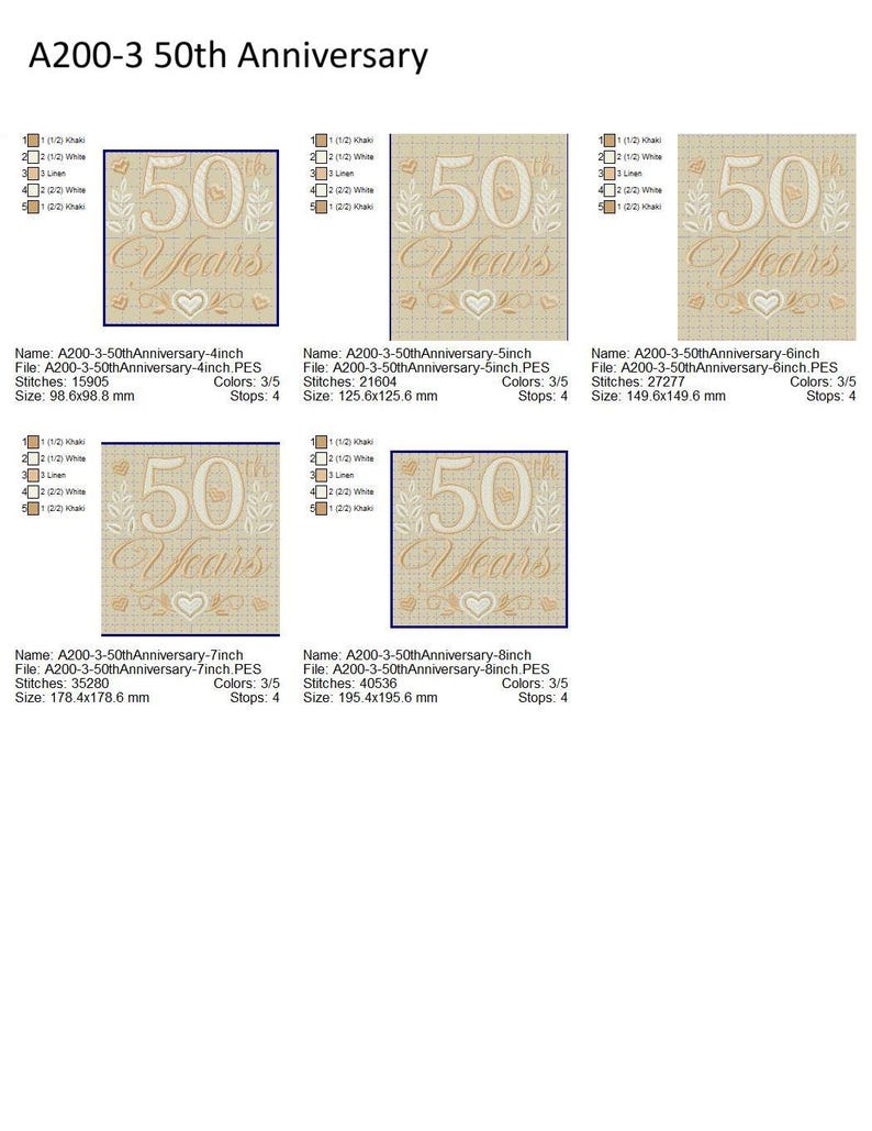 50th Wedding Anniversary Design, Golden Anniversary, Scrolls, Hearts ...
