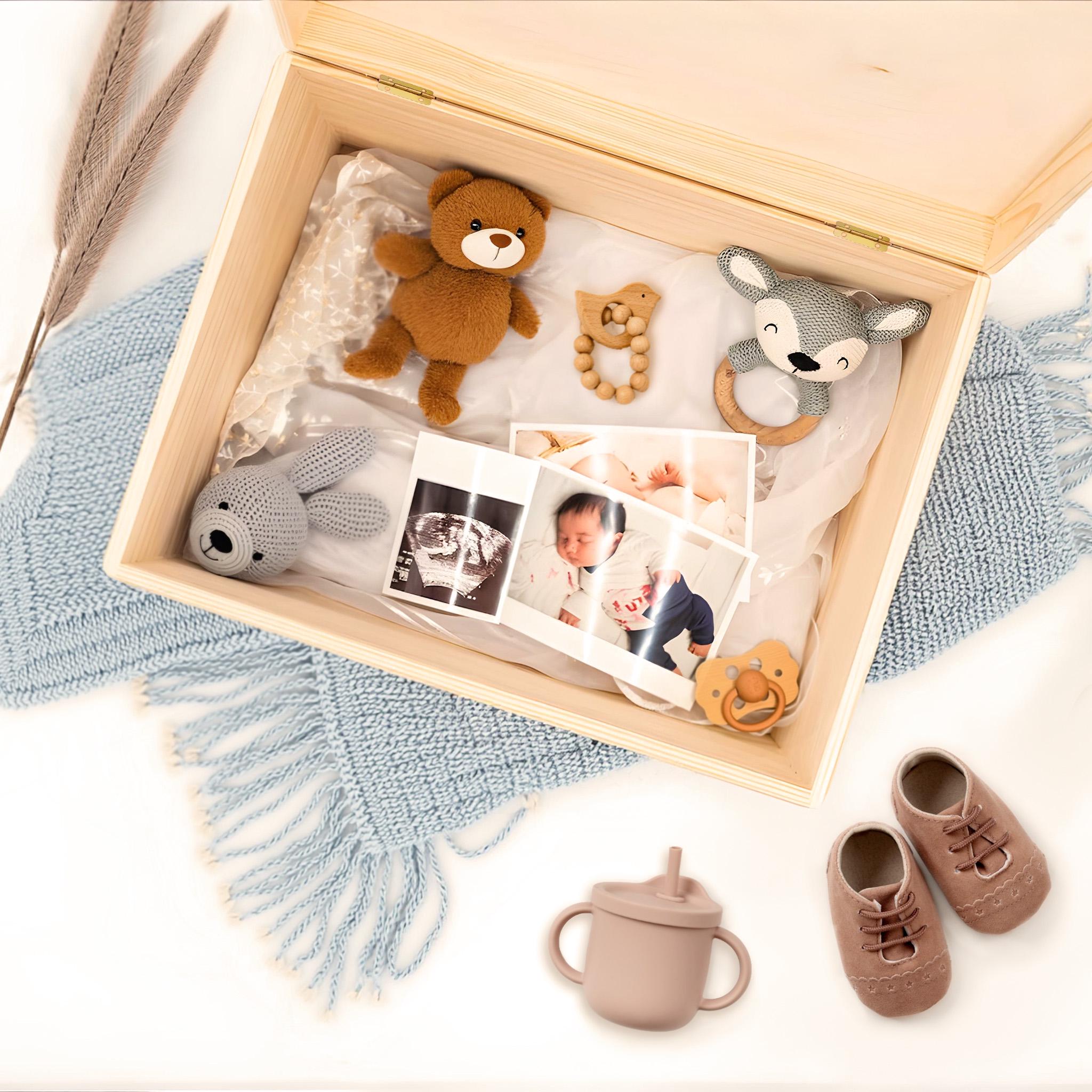 Personalized Ocean Animal Keepsake Box: Birch Wood Baby Memory Box - Etsy