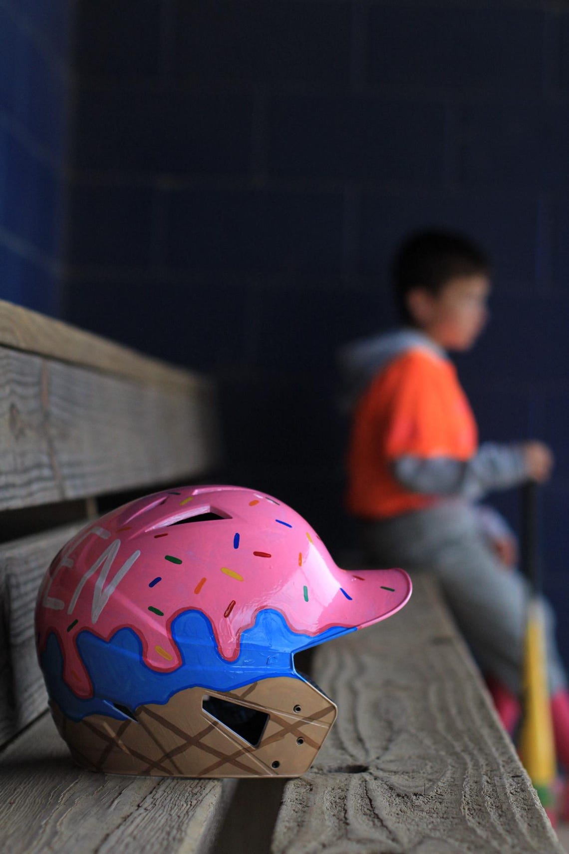 Ice Cream Baseball Helmet With Mouthguard - Etsy