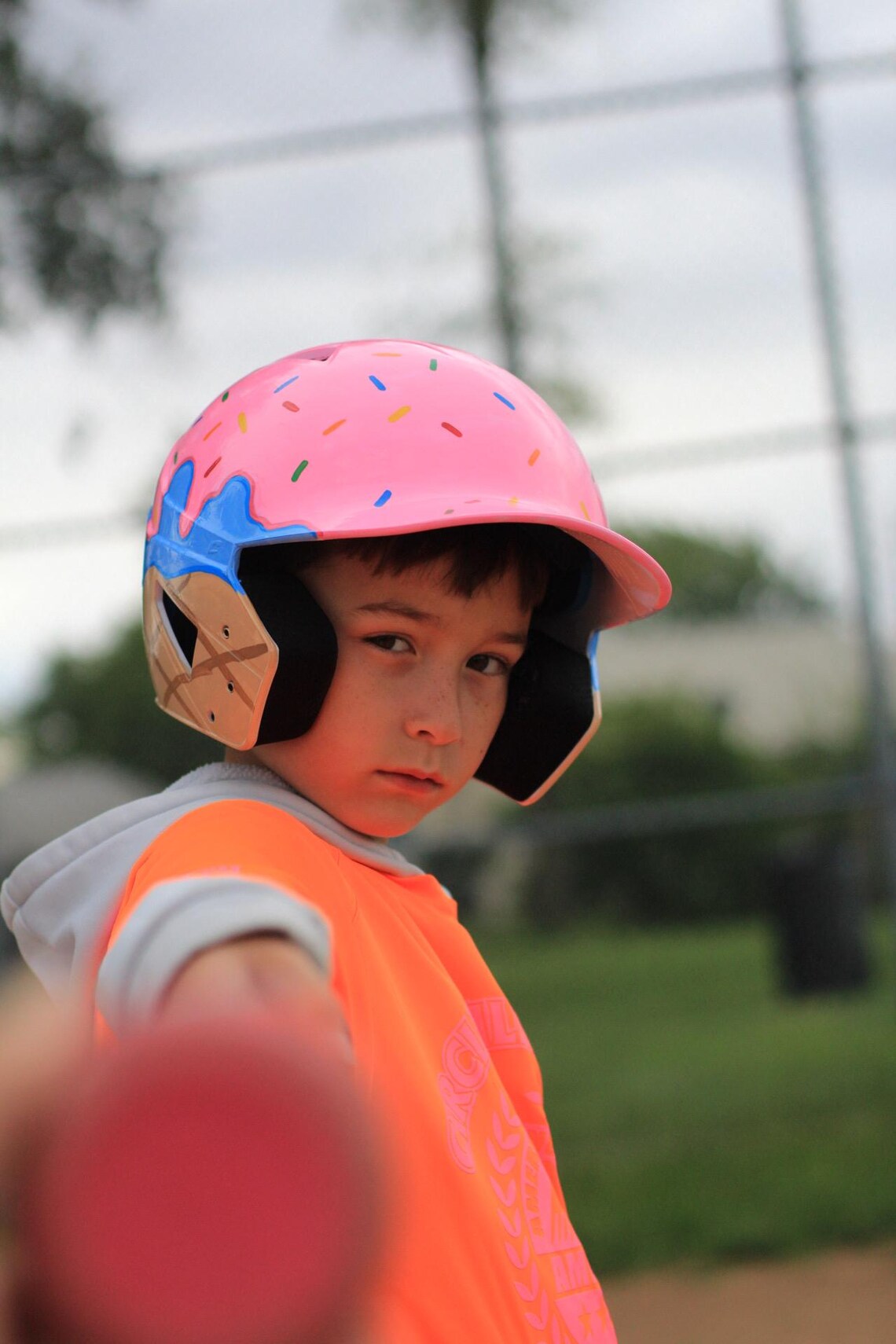 Ice Cream Baseball Helmet With Mouthguard - Etsy