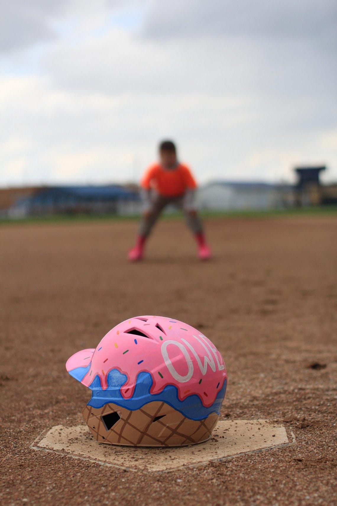 Ice Cream Baseball Helmet With Face Guard - Etsy