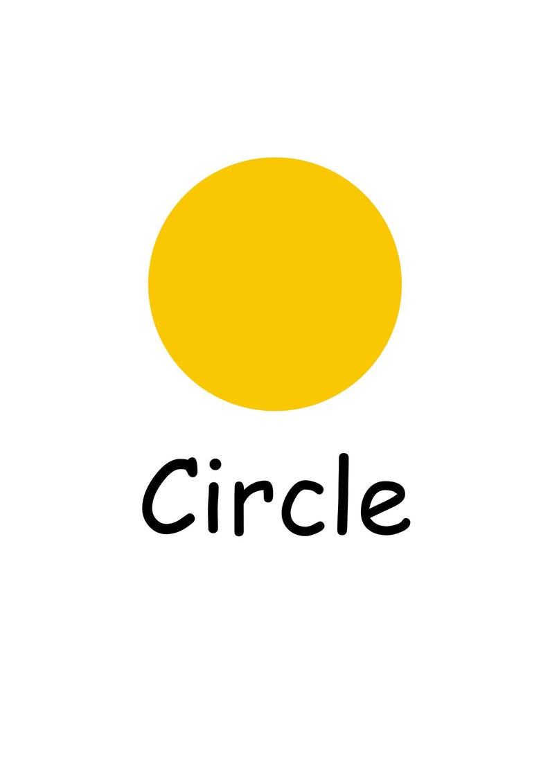 Printable Shape Flashcards for Kids – Educational Preschool Learning ...