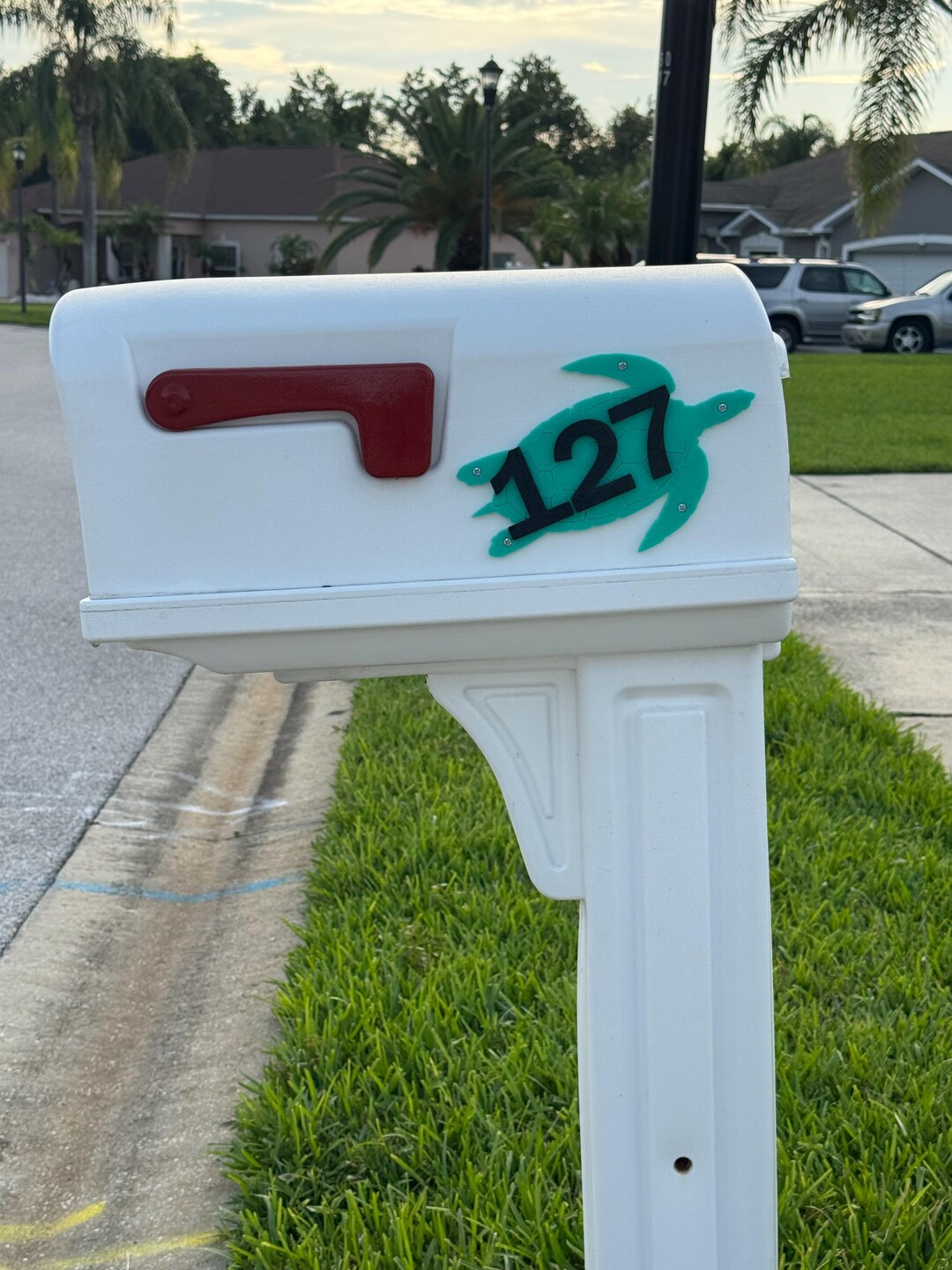 Sea Turtle Mailbox Address Plaque - Etsy