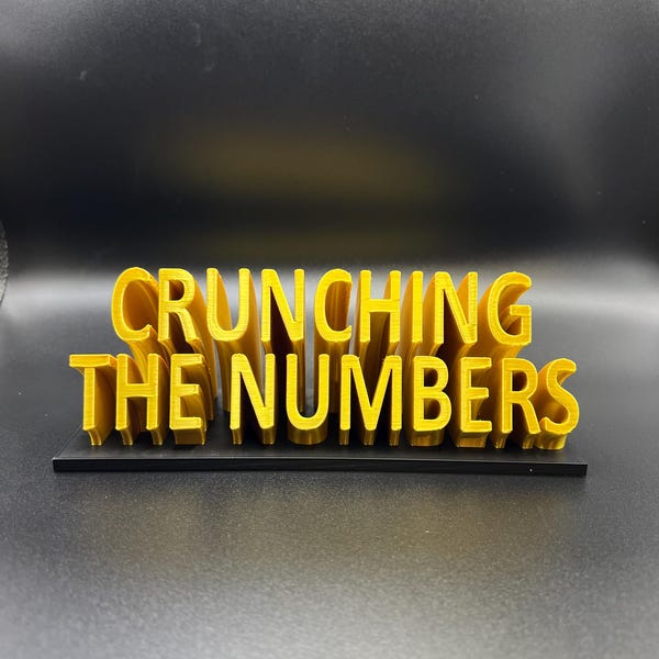 Crunching the Numbers Chit - Etsy
