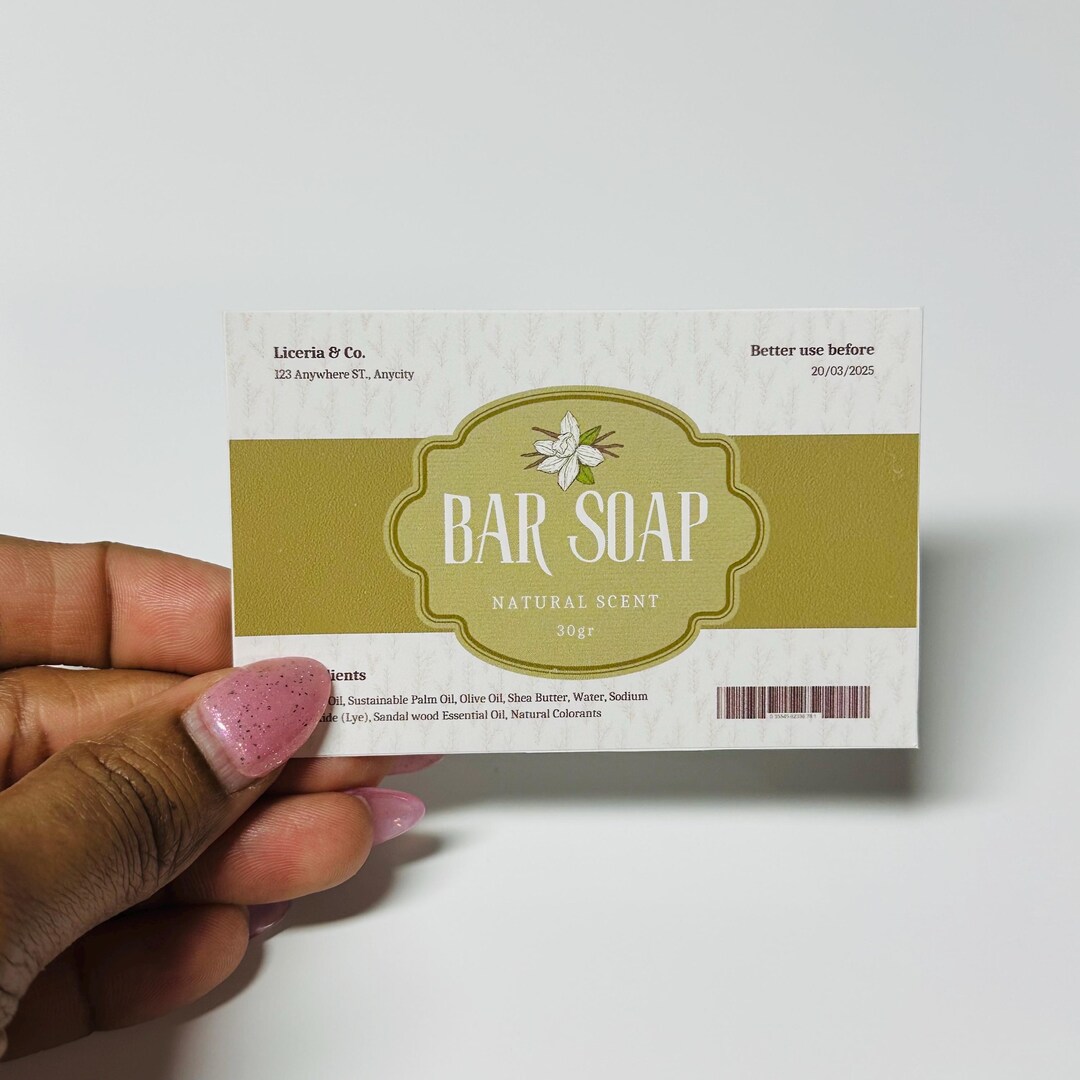 Custom Labels for Small Batch Handmade Soap- 3X2.25 Inches - Etsy