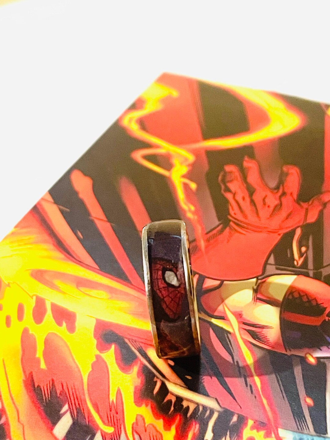 Web Slinger| Custom Wedding Band | Men’s Hero Ring | Superhero Wedding ...