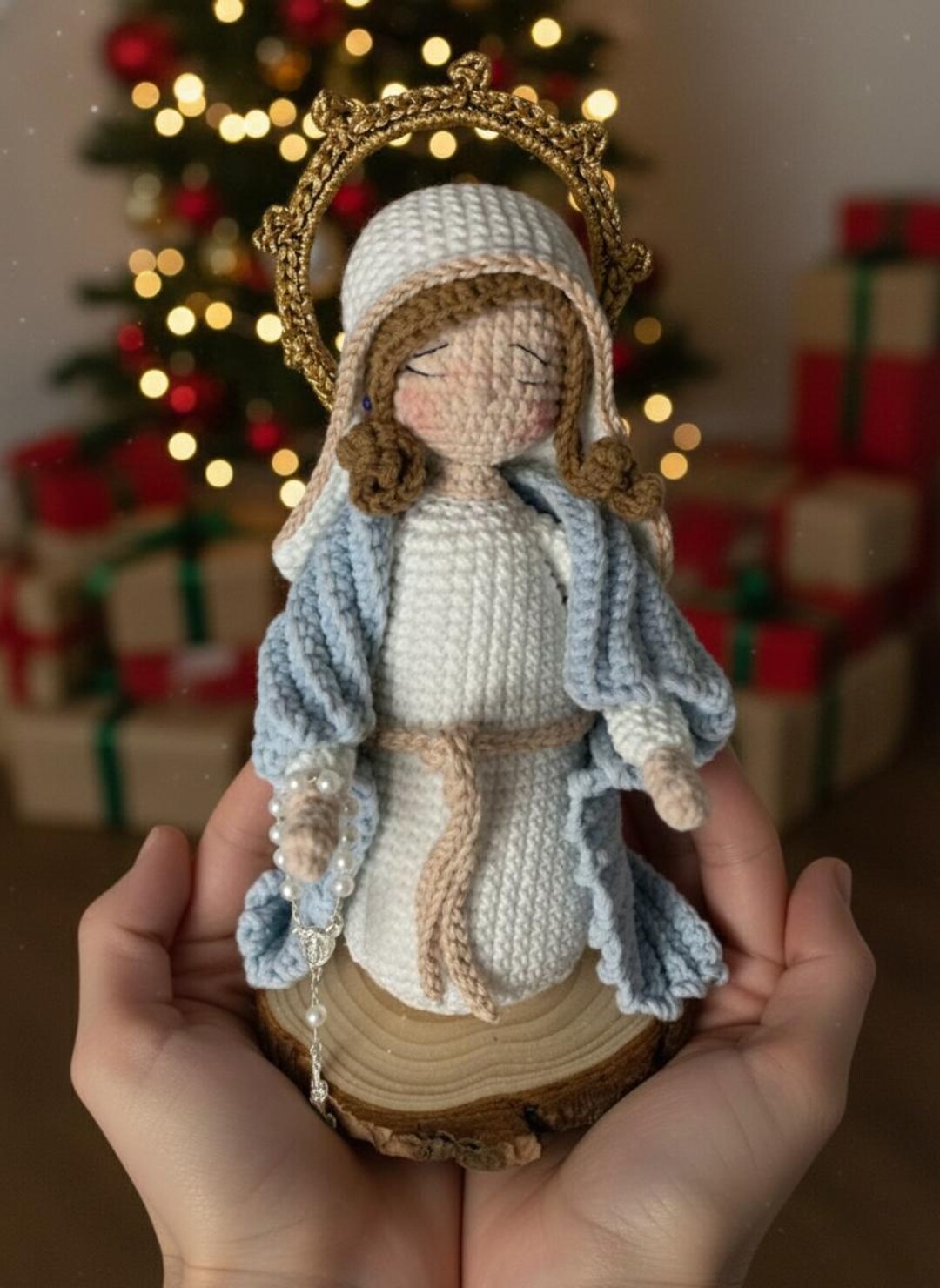 Virgin Mary Amigurumi Crochet Pattern PDF | Nativity Mary Doll Pattern ...