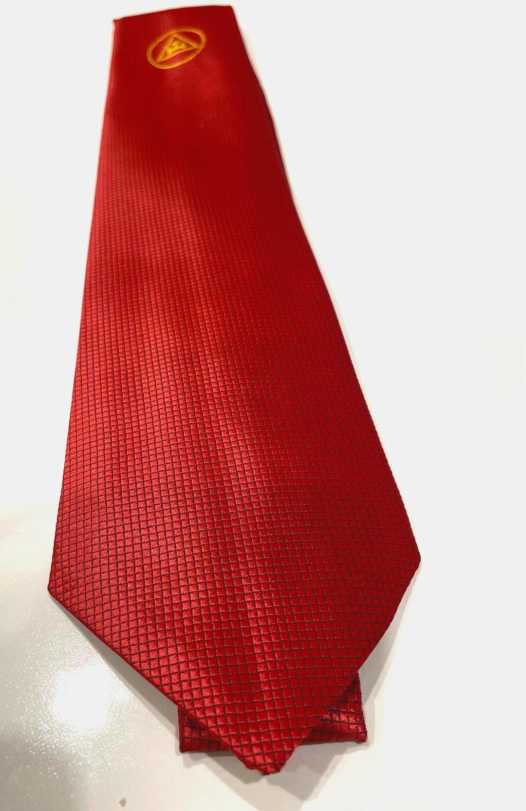Royal Arch Masonic Tie – Red Freemason Necktie With Triple Tau ...