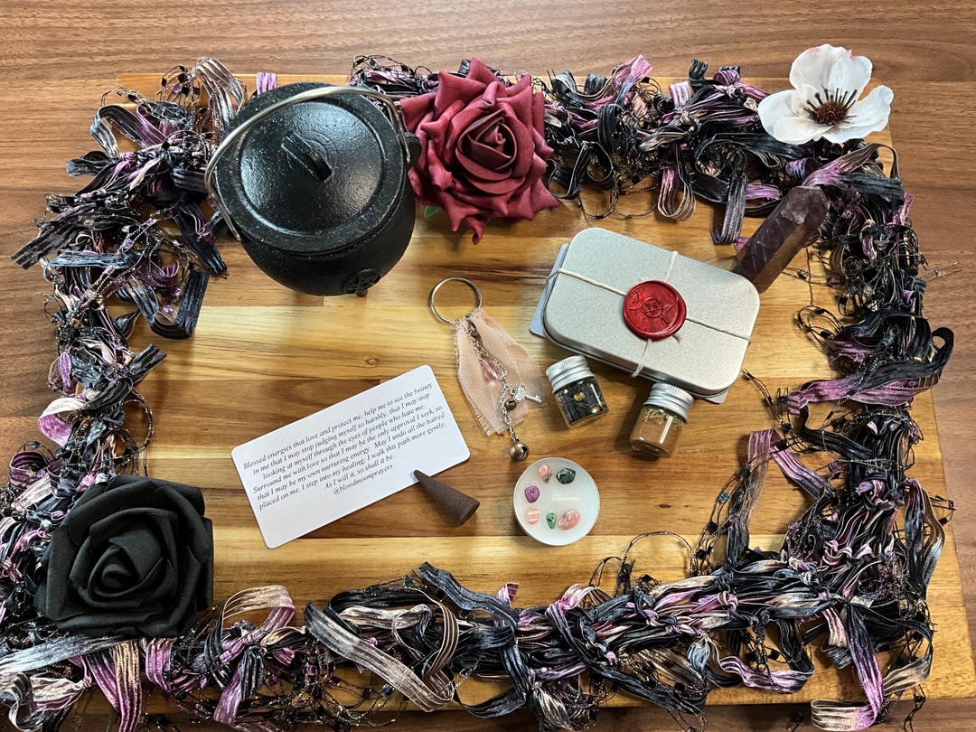 Self-love Travel Altar | Pocket Altar | Ritual Kit | Witch Kit | Pagan ...
