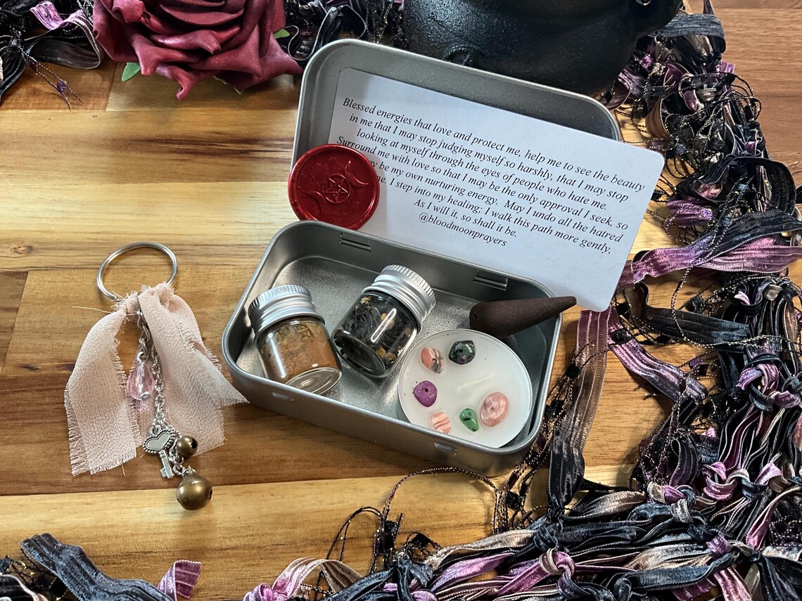 Self-love Travel Altar | Pocket Altar | Ritual Kit | Witch Kit | Pagan ...