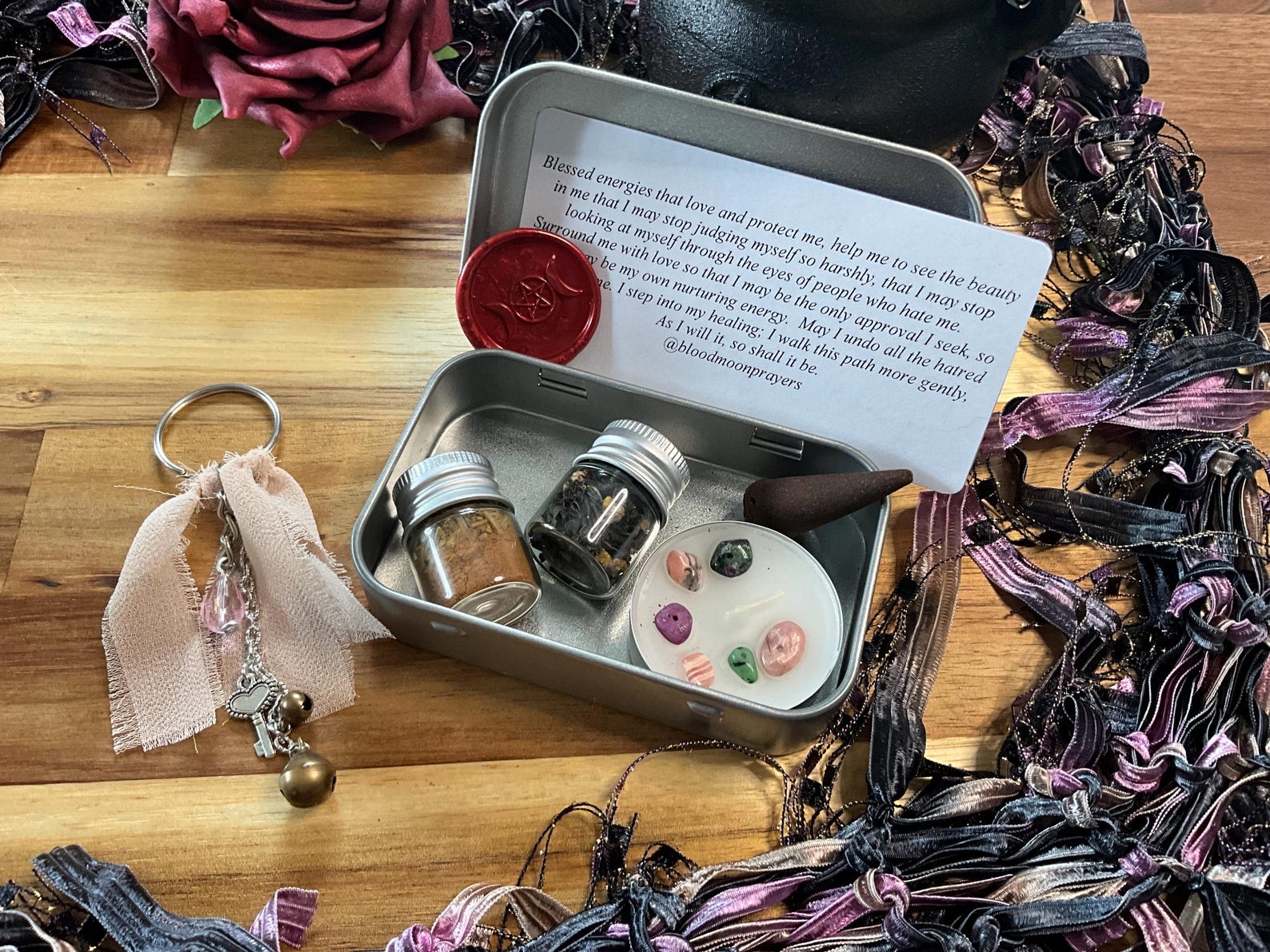 Self-love Travel Altar | Pocket Altar | Ritual Kit | Witch Kit | Pagan ...