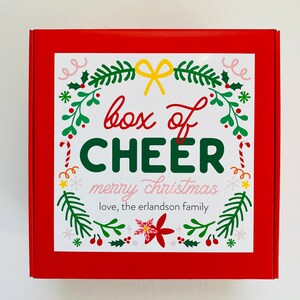 Box of Cheer Christmas Gift Box for Her, Christmas Gift Packaging Spa ...