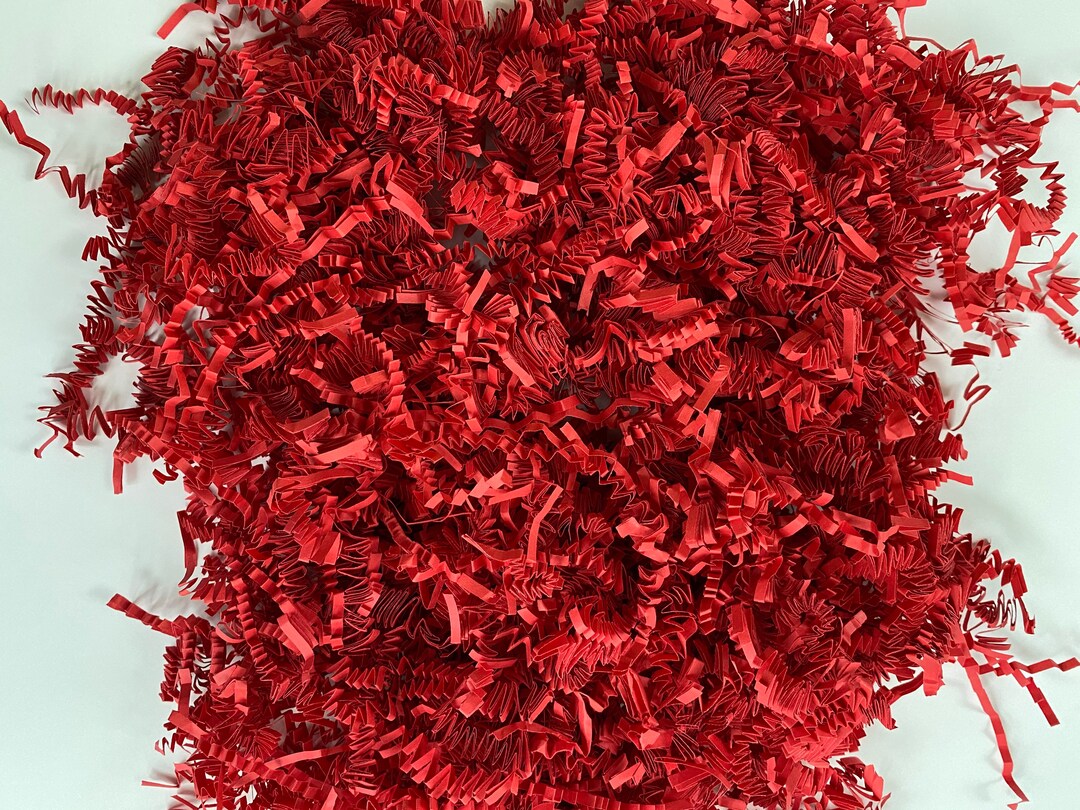 Red Crinkle Paper Shred for Party and Gifting Gift Box Bag - Etsy