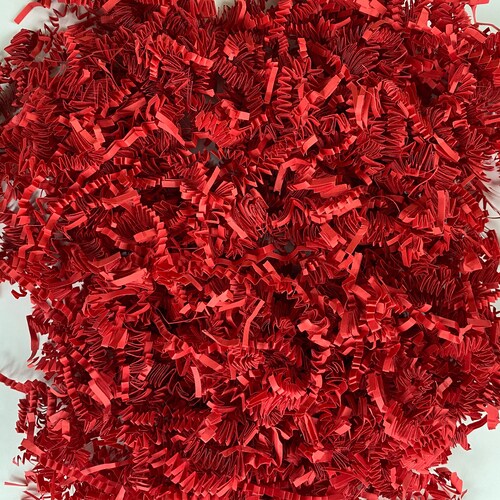 Red Crinkle Paper Shred for Party and Gifting Gift Box Bag - Etsy