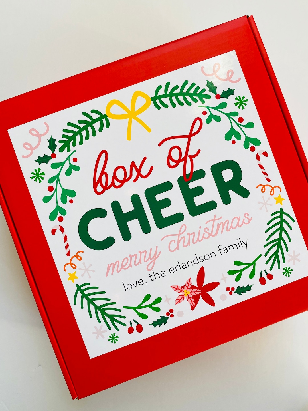 Box of Cheer Christmas Gift Box for Her, Christmas Gift Packaging Spa ...