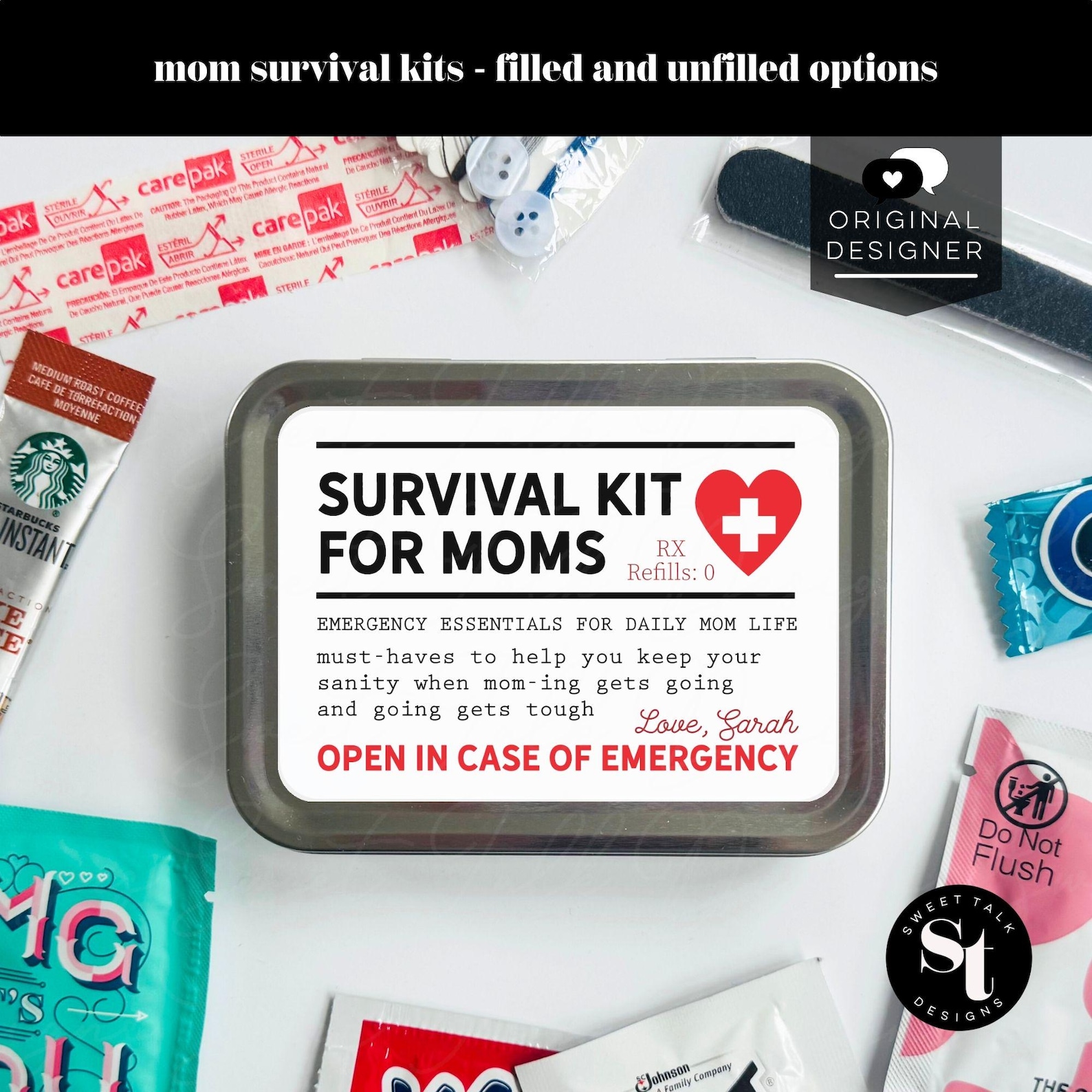 Mom Survival Kit Gift, Tired Mom Gift Idea, Mothers Day Cheeky Gift Box ...