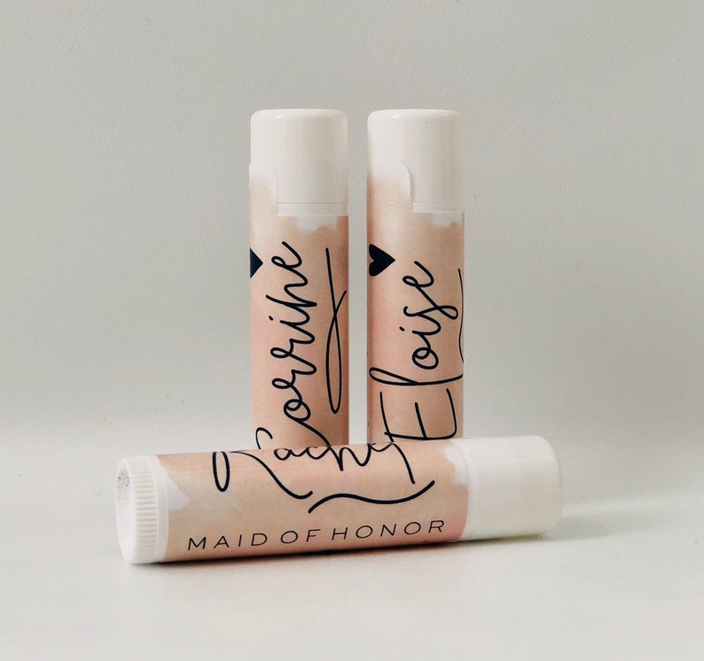 Personalized Bridesmaid Chapstick Gift Bridal Party Favor - Etsy