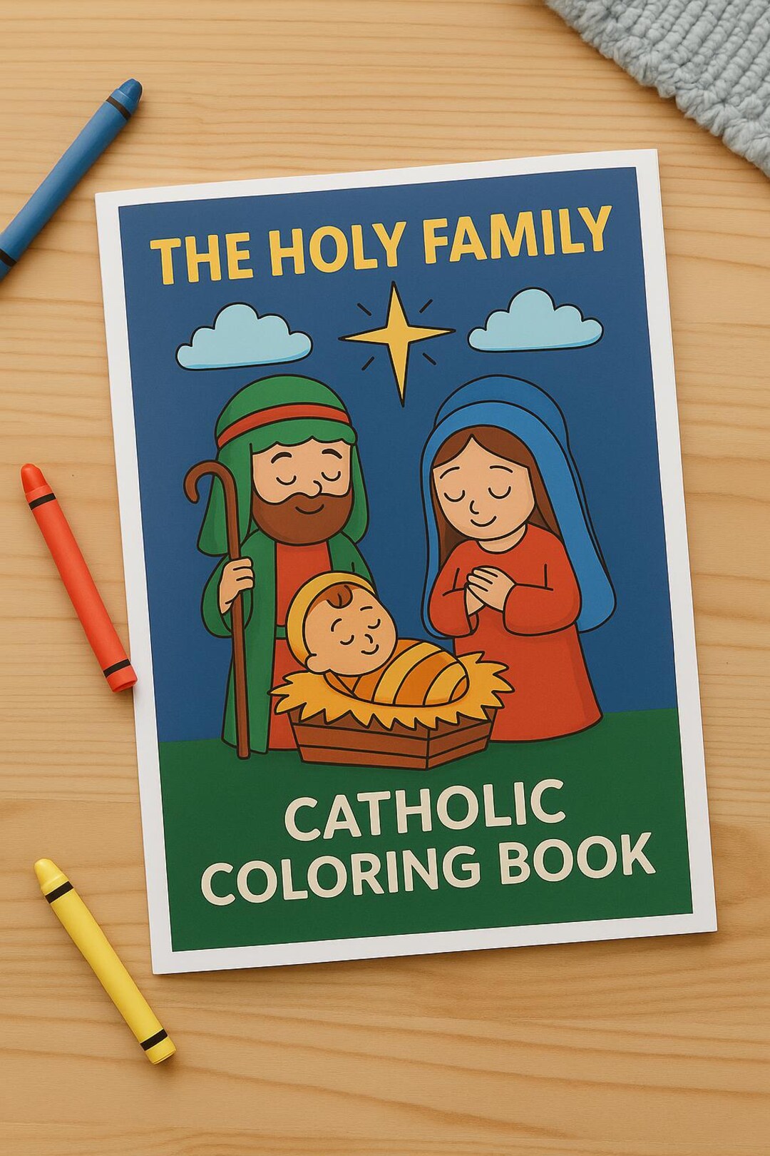 The Holy Family Catholic Coloring Book - Etsy