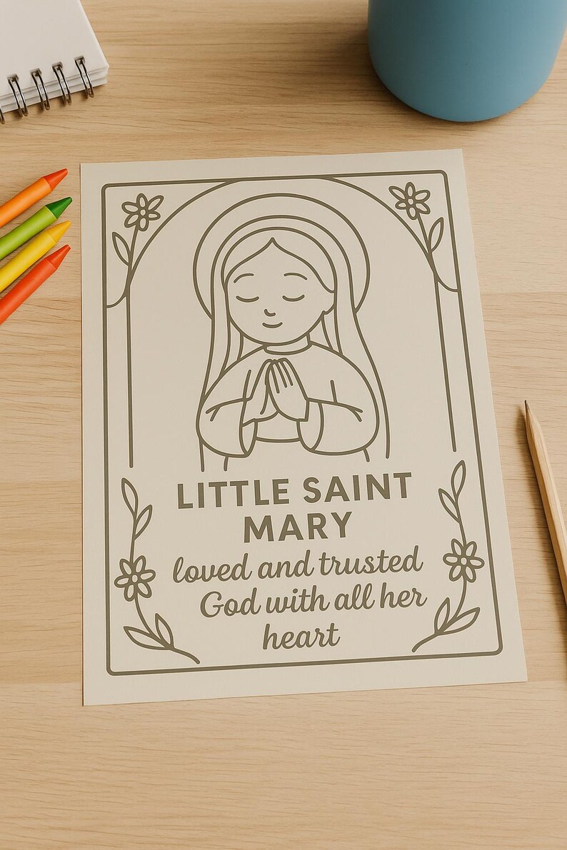 Catholic Little Saints Coloring Book for Kids - Fun Printable Christian ...