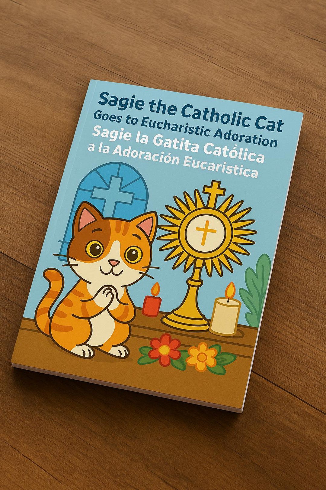Sagie the Catholic Cat Eucharistic Adoration Coloring Book – Bilingual ...
