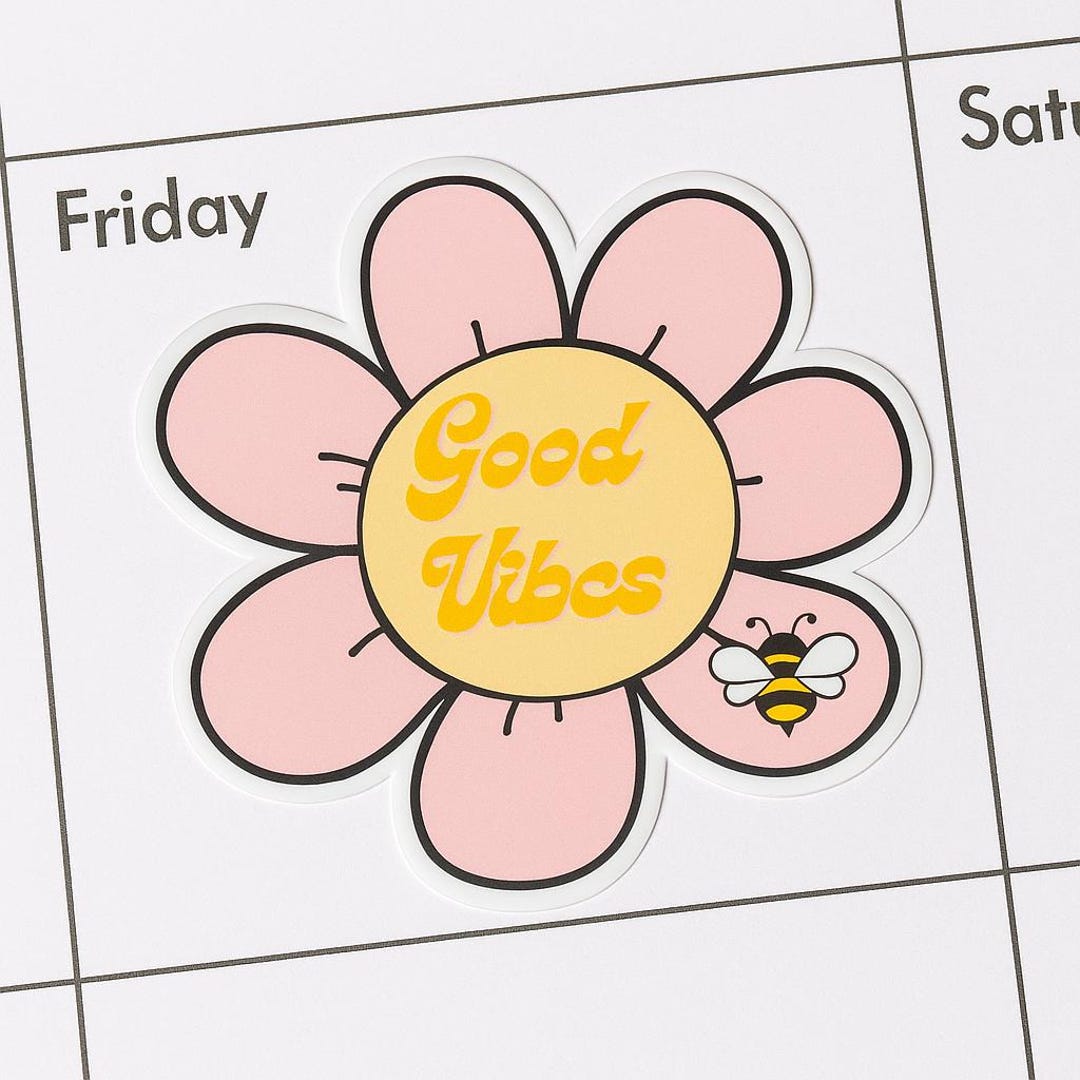 Good Vibes Sticker Design for Summer - Etsy