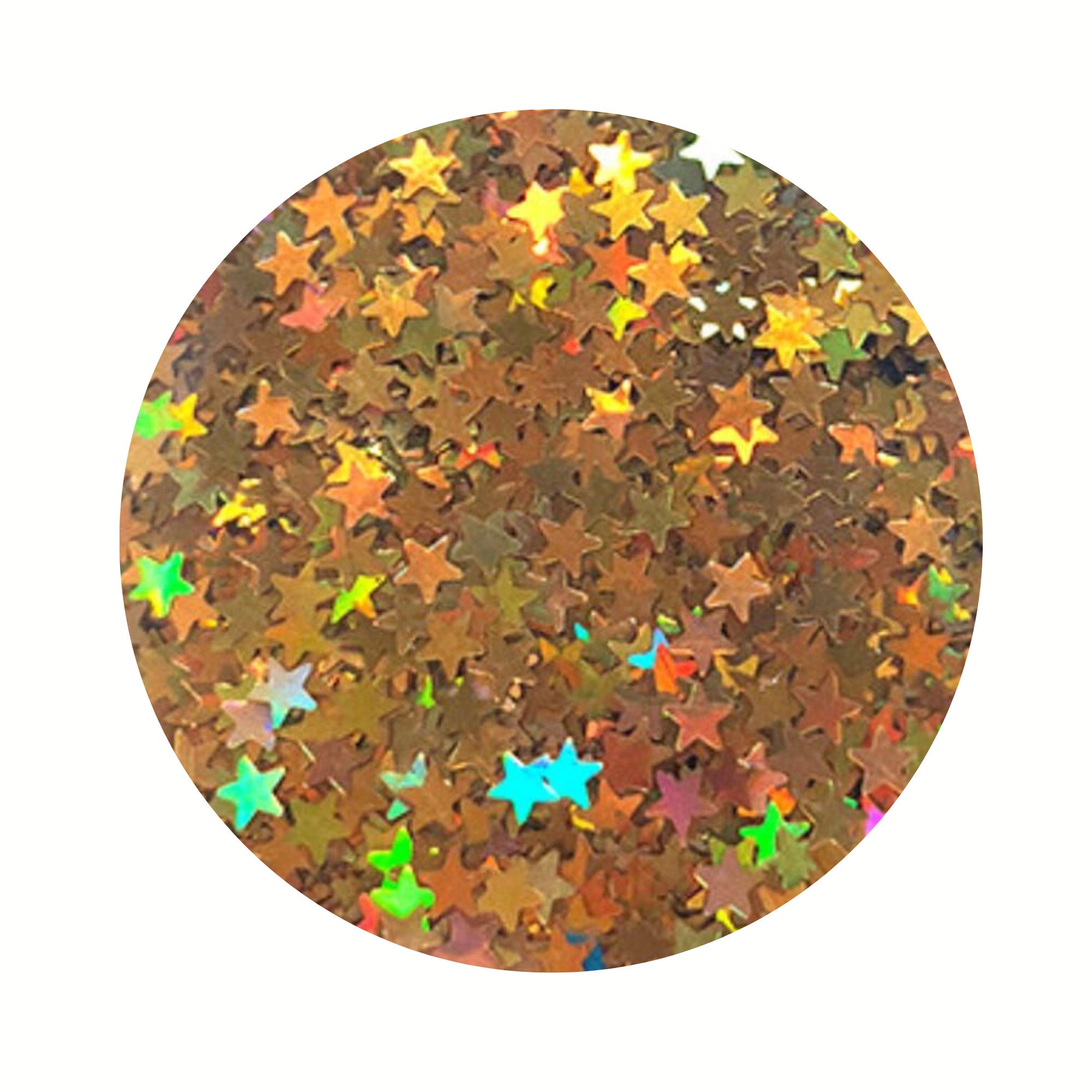 Gold Holographic Glitter Stars - Etsy