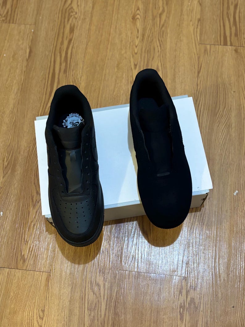 Worlds Blackest/darkest Custom Af1’s - Etsy