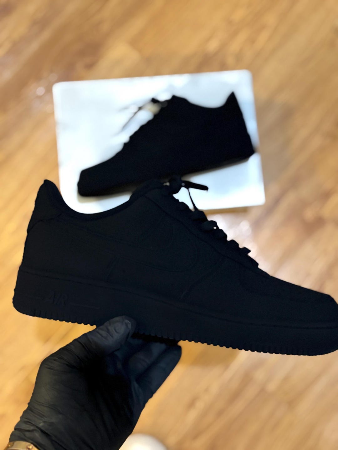 Worlds Blackest/darkest Custom Af1’s - Etsy