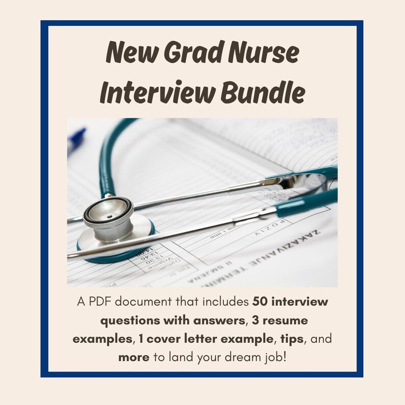 New Grad Nurse Interview Guide: Resume & Cover Letter Templates (PDF ...